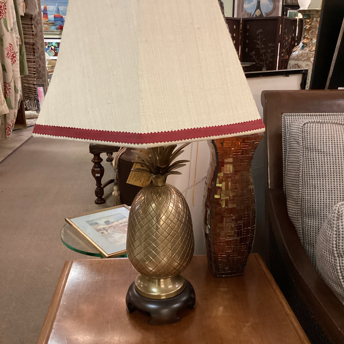 Frederick Copeland Brass Pineapple Lamp – True Treasures Inc
