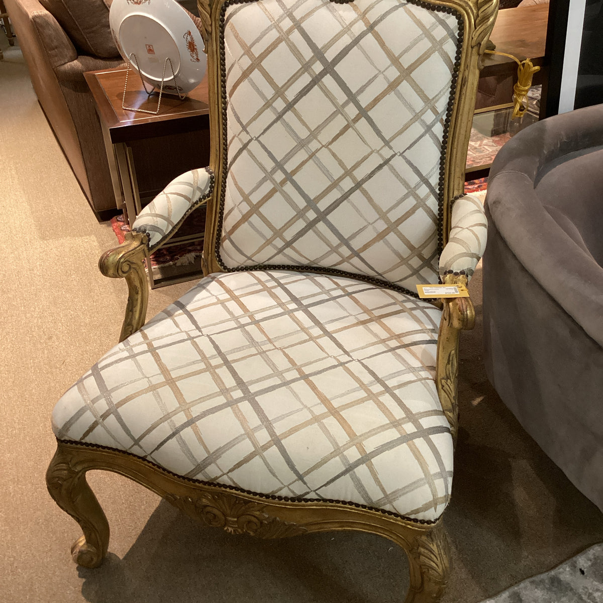 Marge Carson Silver and Gold Chairs – True Treasures Inc
